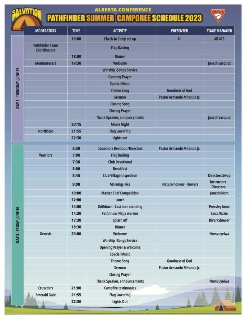 Pathfinder Summer Camporee 2023 | AB Club Ministries